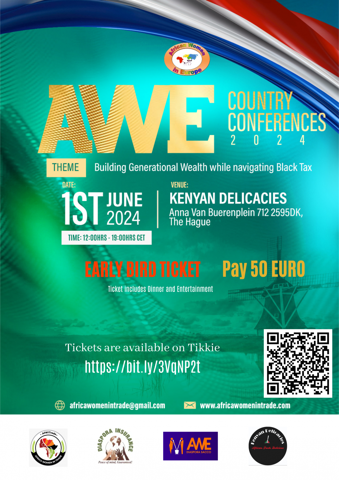 AWE COUNTRY CONFERENCES 2024, HOLLAND 🇳🇱 - African Women In Europe